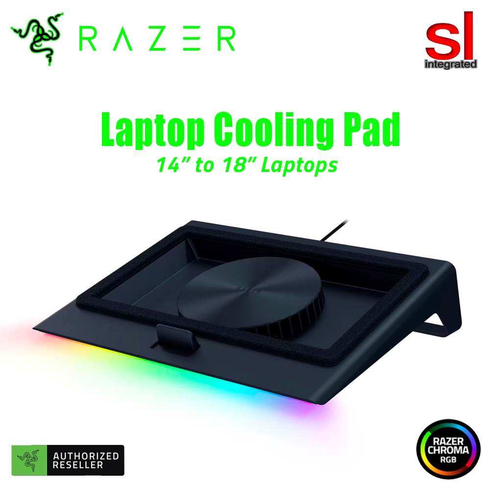 Razer Laptop Cooling Pad Smart Cooling Stand for 14” to 18” Laptops ...