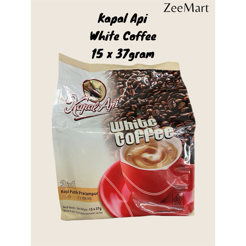 Kapal Api White Coffee 15Sticks x 35gram Kopi Putih Pra Campur 3in1 ...