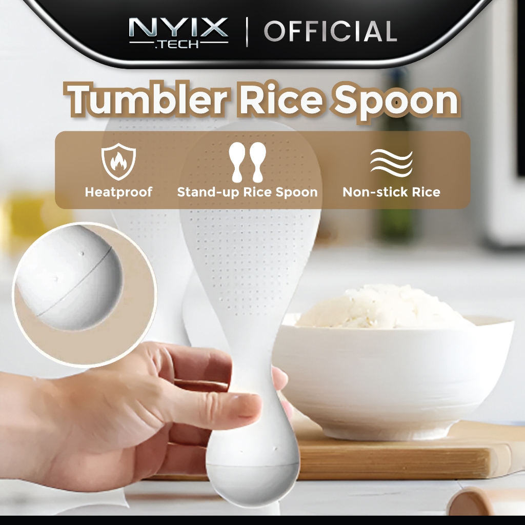 Tumbler Rice Spoon Non-Stick Rice Kitchen Standable Rice Spoon Sudu ...