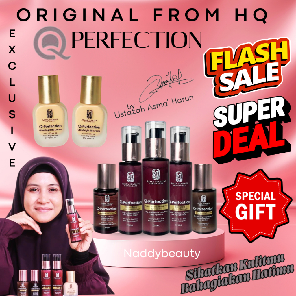 🔥[💯ORIGINAL] Q PERFECTION USTAZAH ASMA'/ASMA HARUN SKINCARE DERMACARE ...