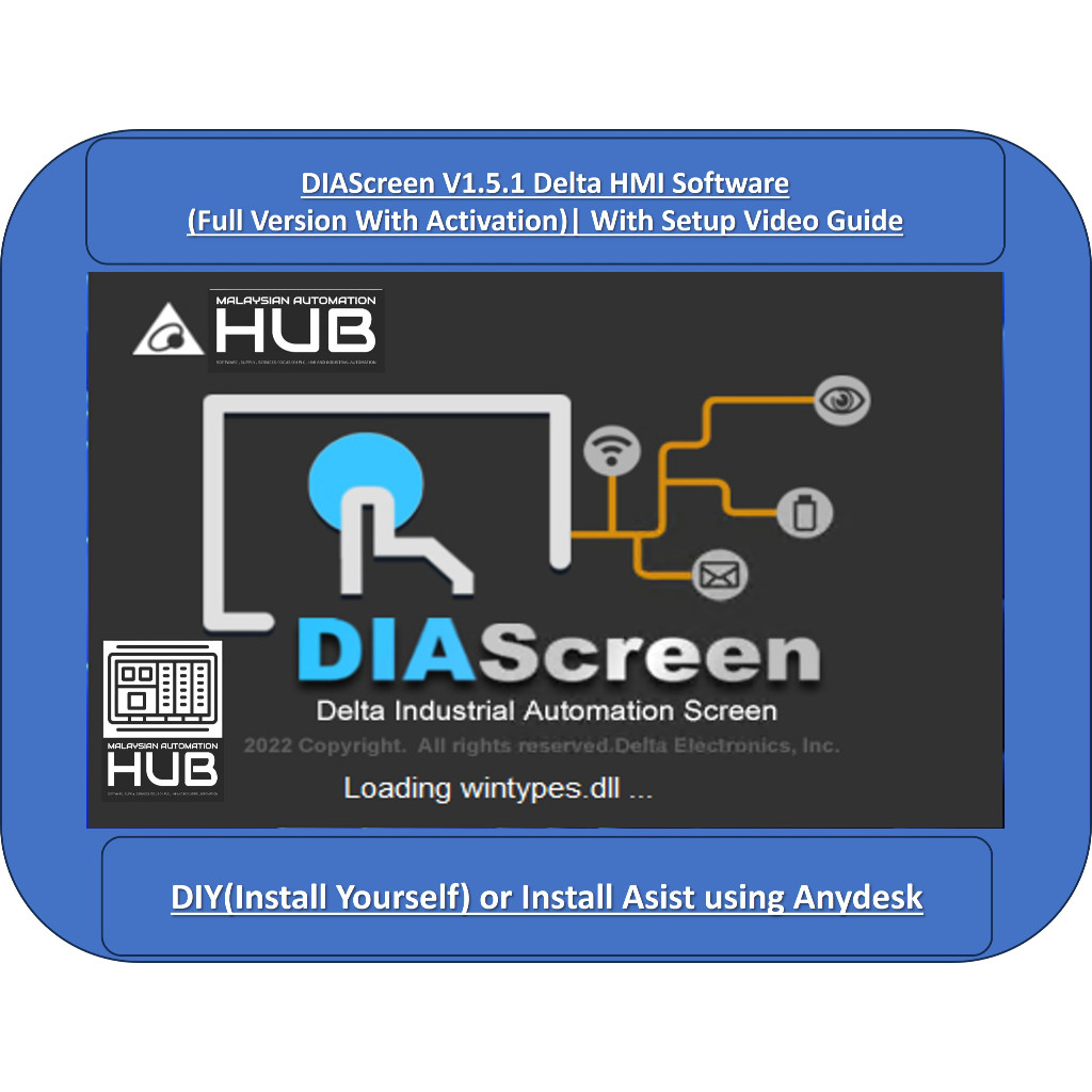 DIAScreen V1.5.1 Delta HMI Software | (Full Version With Activation) | With Setup Video Guide ...