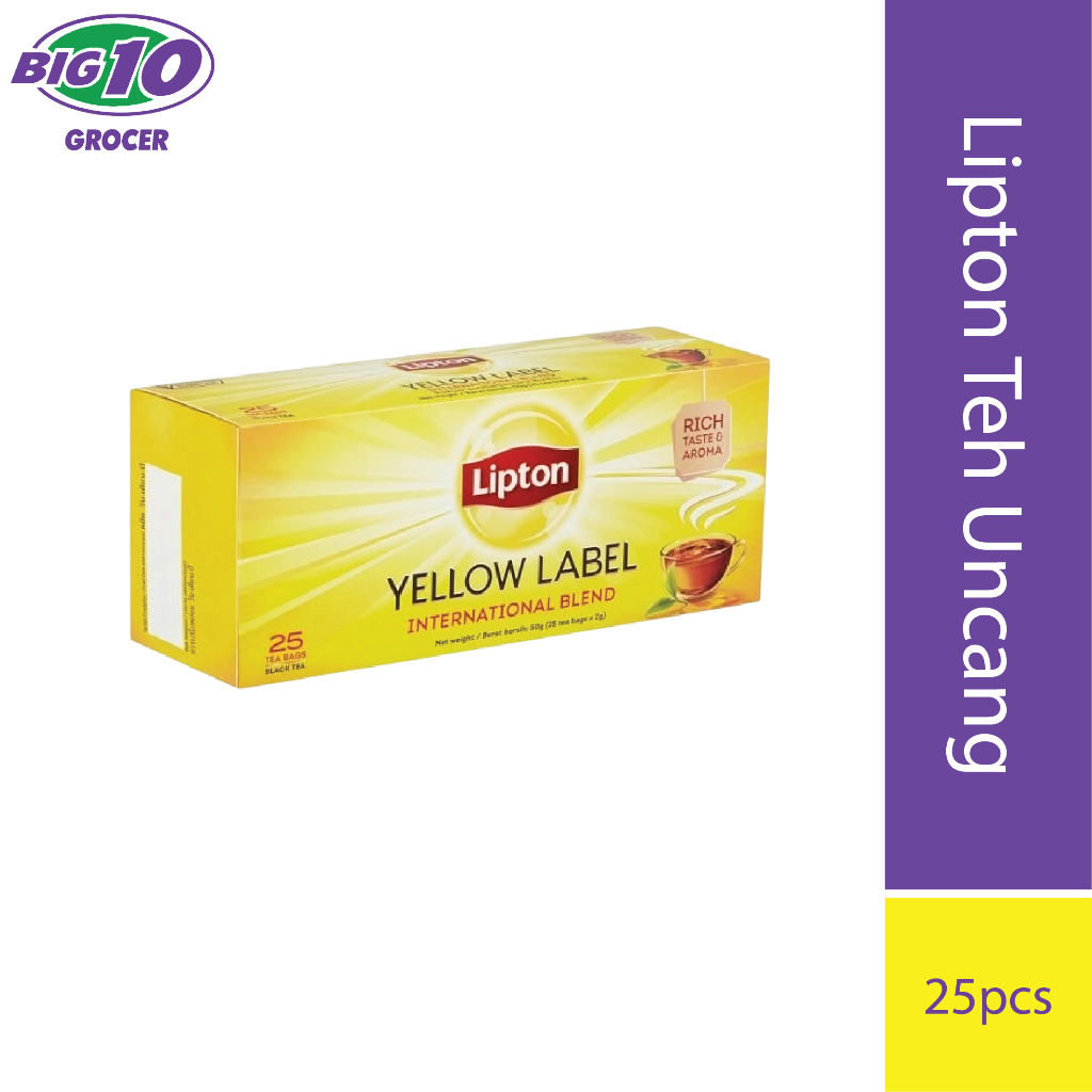 Lipton Yellow Label Tea Bag / Teh Uncang 25s | Shopee Malaysia