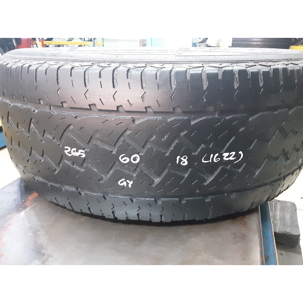 Used Tyre Secondhand Tayar GOODYEAR WRANGLER A/T SILENTTRAC 265/60R18 30% Bunga Per 1pc | Shopee ...