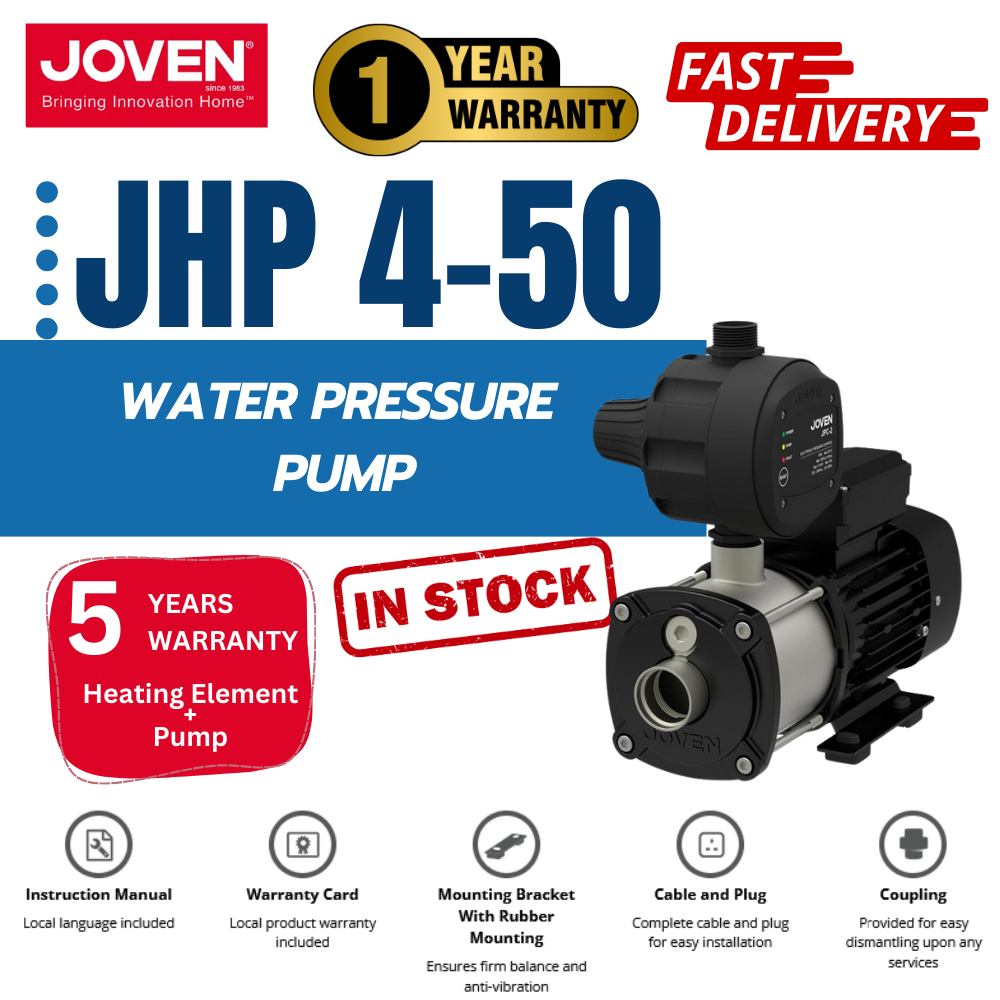 JOVEN JHP 4-50 WATER PUMP BOOST WATER PRESSURE PUMP (1.35HP) SIRIM 1 YEAR WARRANTY | Shopee Malaysia