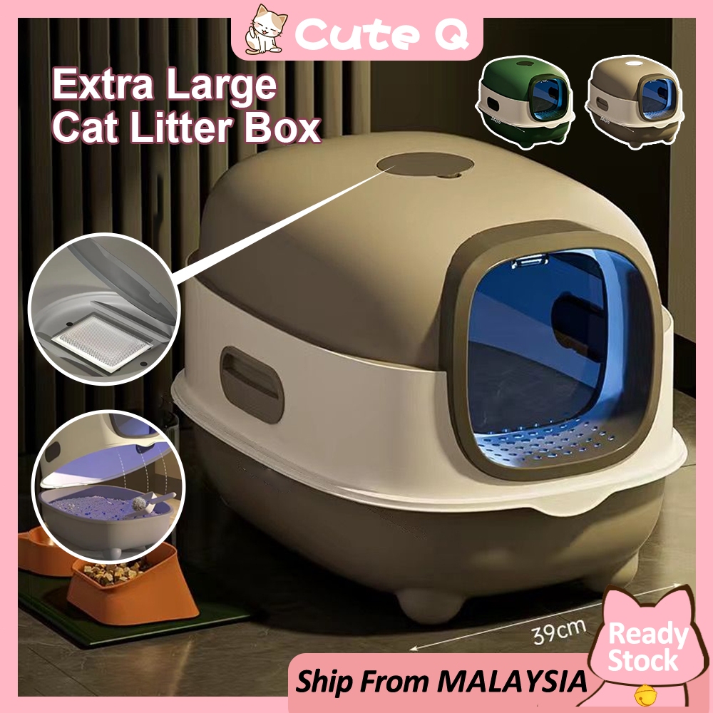 Cute Q Sterilization cat litter box toilet kucing bekas berak kucing ...