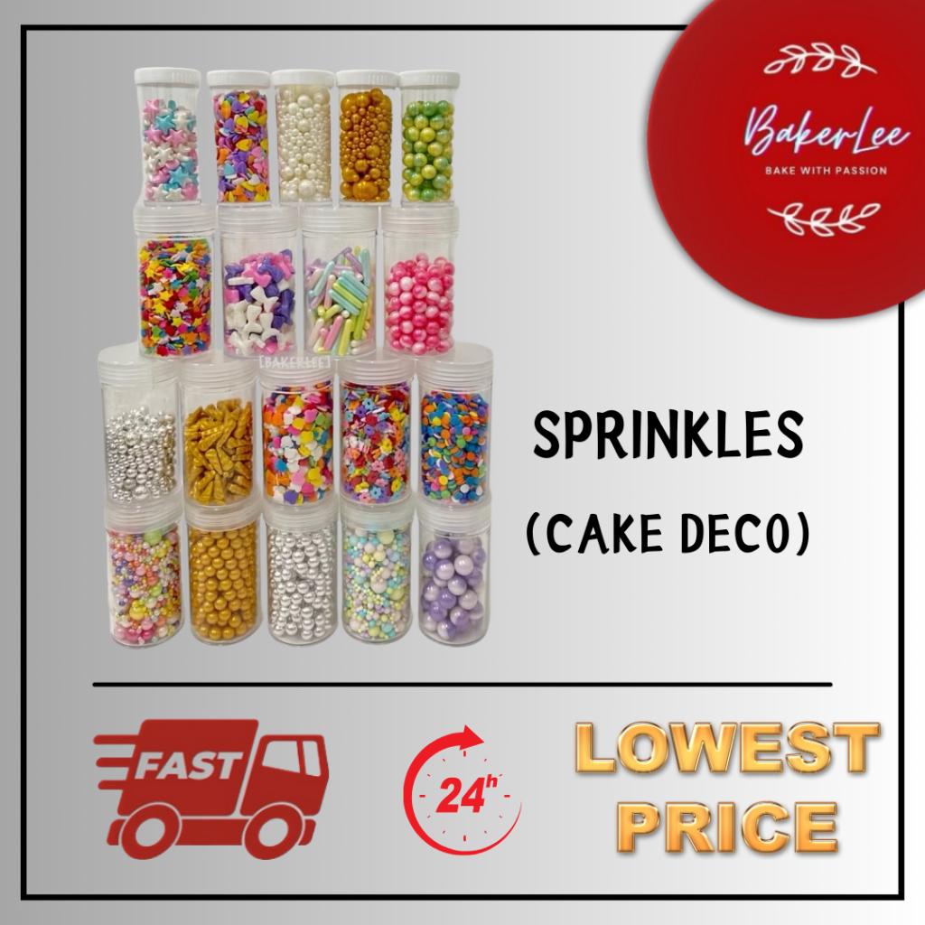 TWINKLE SPRINKLE SUGAR DECORATION TOPPER / CAKE SPRINKLE SUGAR ...