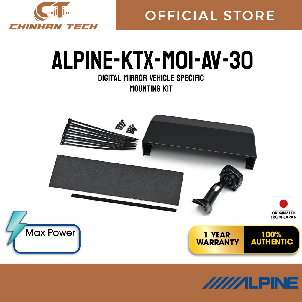 ALPINE KTX-M01-AV-30 Digital Mirror Vehicle Specific Mounting Kit | Shopee Malaysia