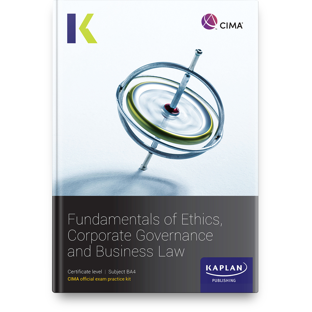 2025 CIMA Fundamentals of Ethics, Governance and Law Exam Kit (BA4 ...
