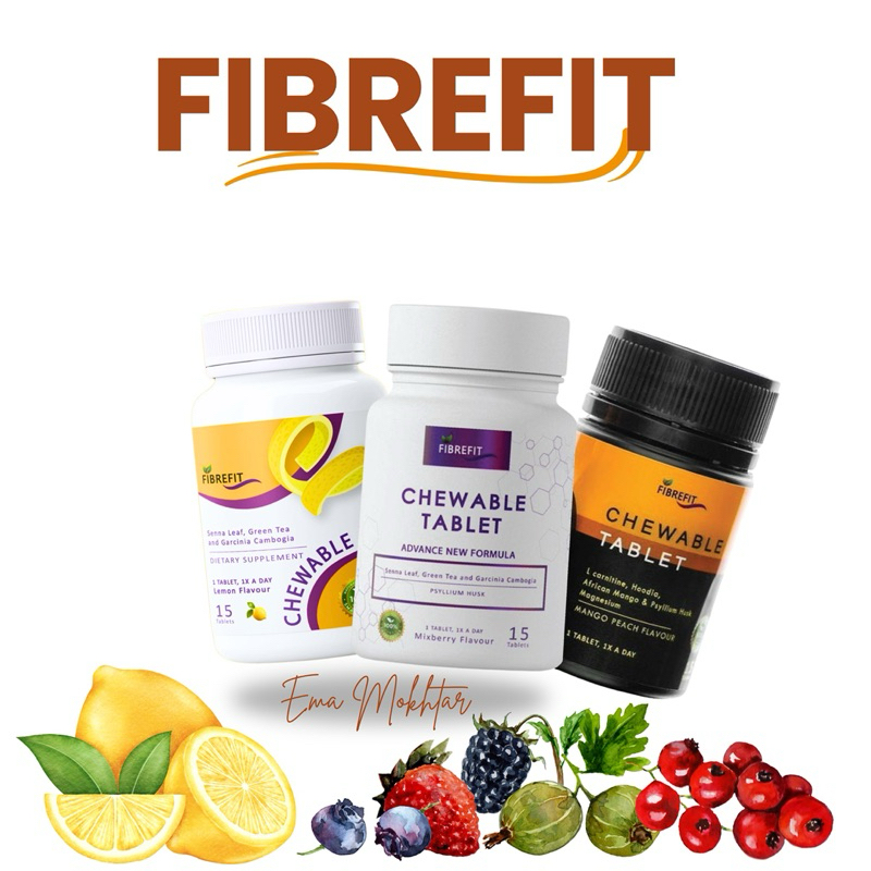 Fibrefit Chewable Mango Peach Mixberry Advance Lemon Tablet Hologram ...