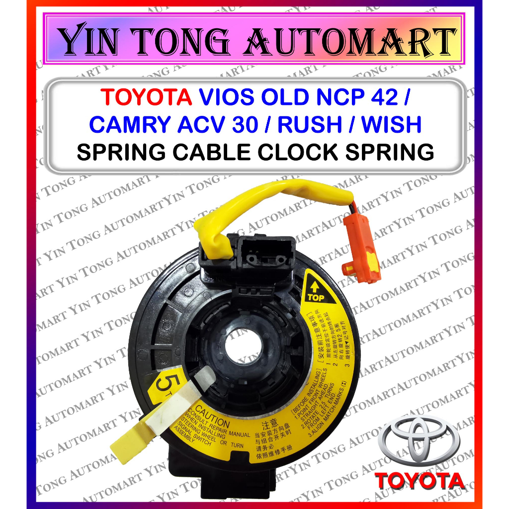 TOYOTA VIOS OLD NCP 42/CAMRY ACV 30/ Spring Cable Clock Spring | Shopee Malaysia