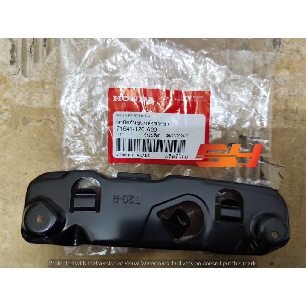 HONDA Civic BRACKET Rear Bumper Right RH short 71641-T20-A00 Genuine ...