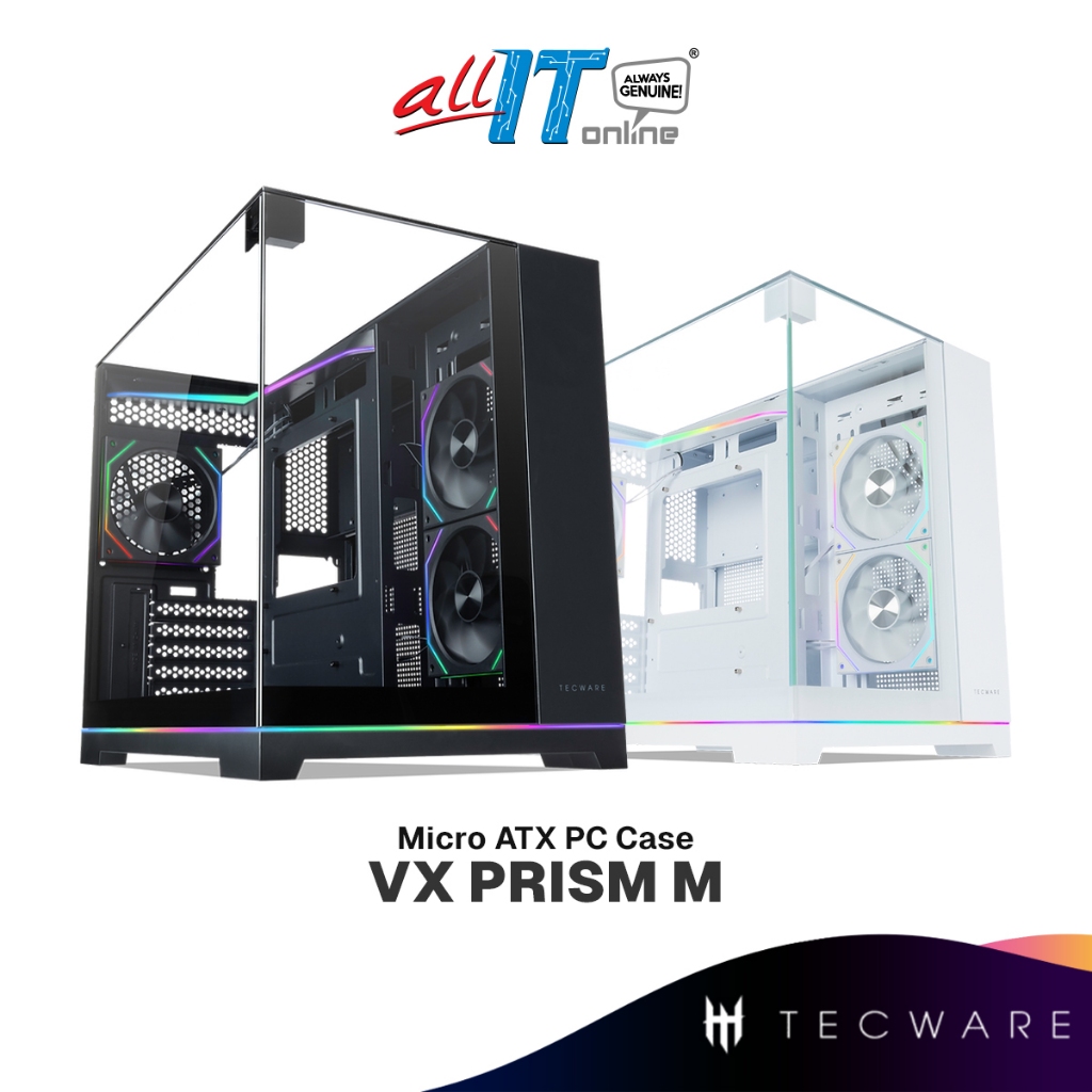 TECWARE VX PRISM M Micro ATX (mATX) Gaming PC Case | Shopee Malaysia
