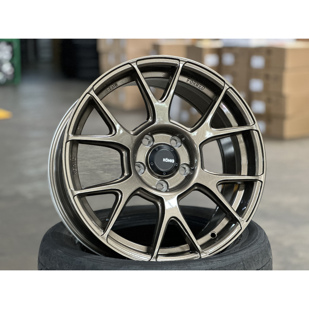 NEW 17X8J Konig Ampliform Rim (set of 4) Graphite 5X114.3 for Civic ...