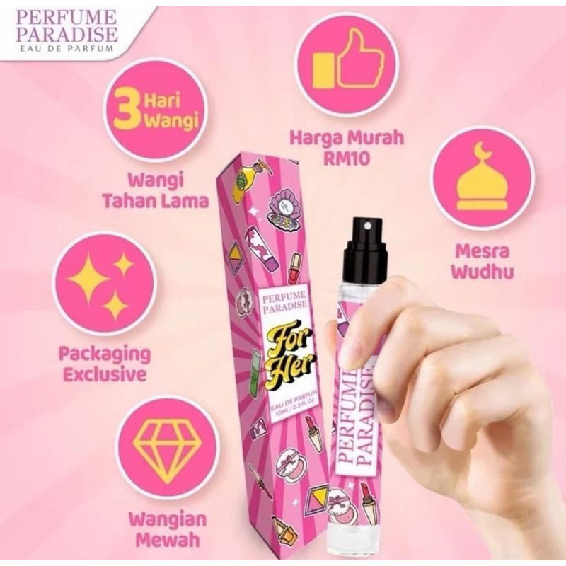 PERFUME PARADISE 10ml(KECIL) | Shopee Malaysia