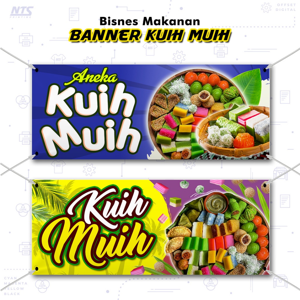 READY DESIGN BANNER KUIH MUIH - PENIAGA KEDAI / GERAI / MAKANAN ...
