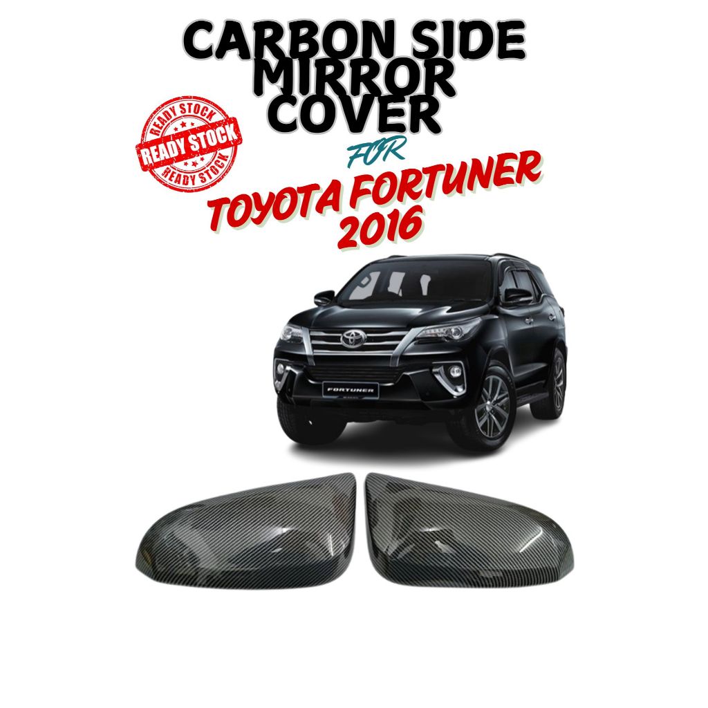 Toyota Fortuner 2016-2023 Carbon Side Mirror Cover/Rear View Mirror ...