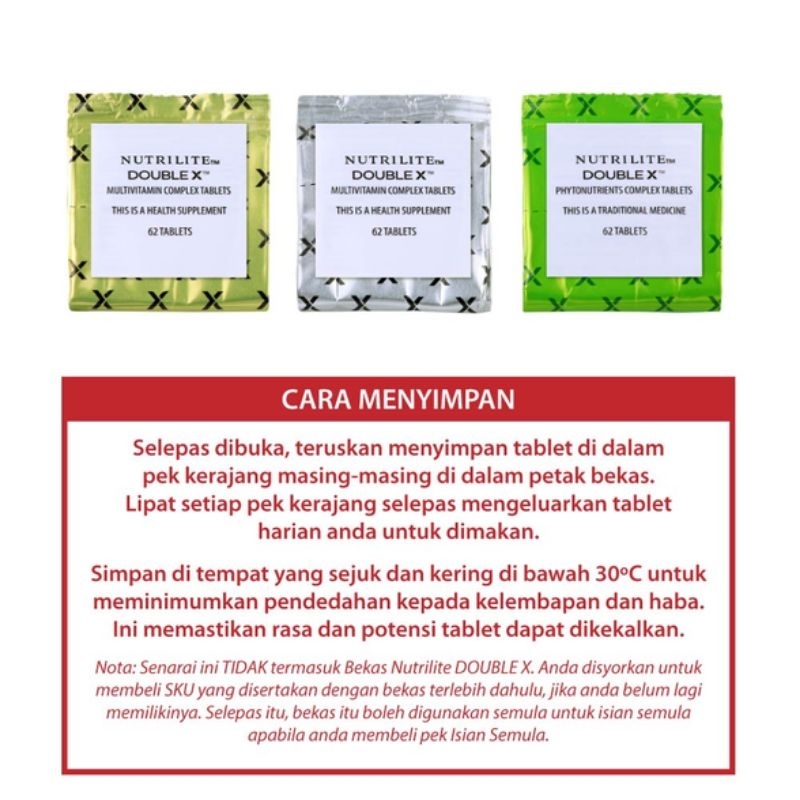 Nutrilite DOUBLE X – Refill Pack 31-Day Supply | Shopee Malaysia