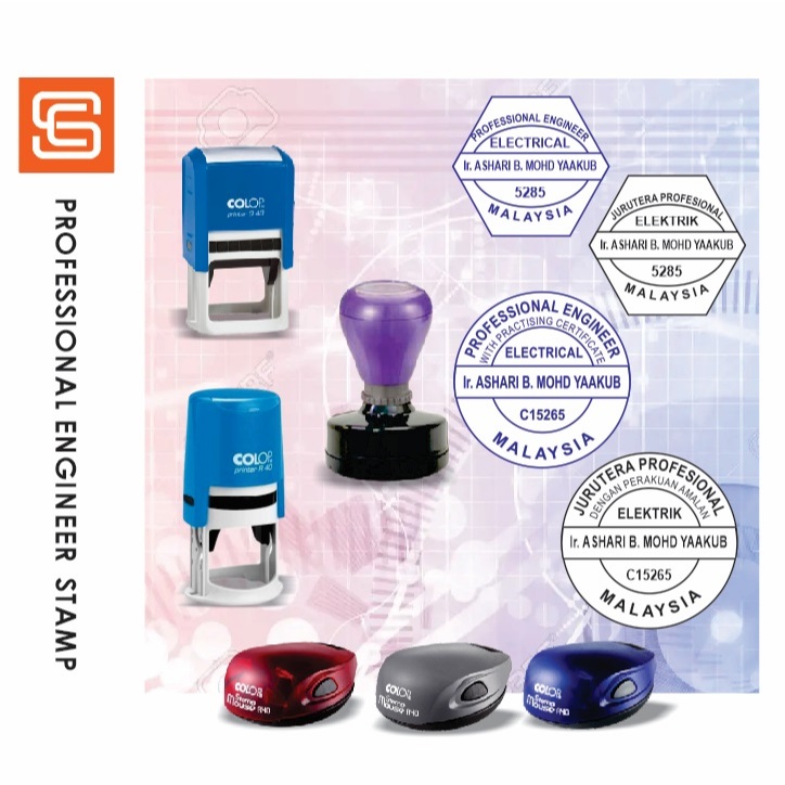 PEPC STAMP (COLOP R40 | R40M | HF45) | PE STAMP (COLOP Q43) PROFESSIONAL ENGINEER STAMP | Shopee ...