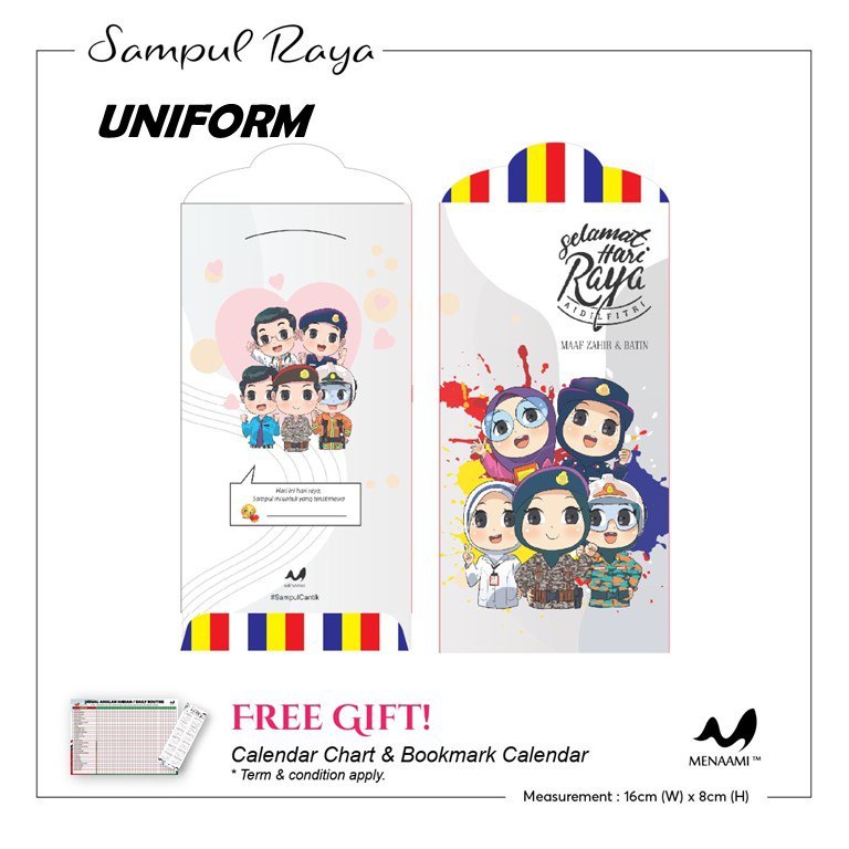 [ DUIT RAYA 2025 ] Uniform Sampul Cantik Angpao Money Packet Sampul ...