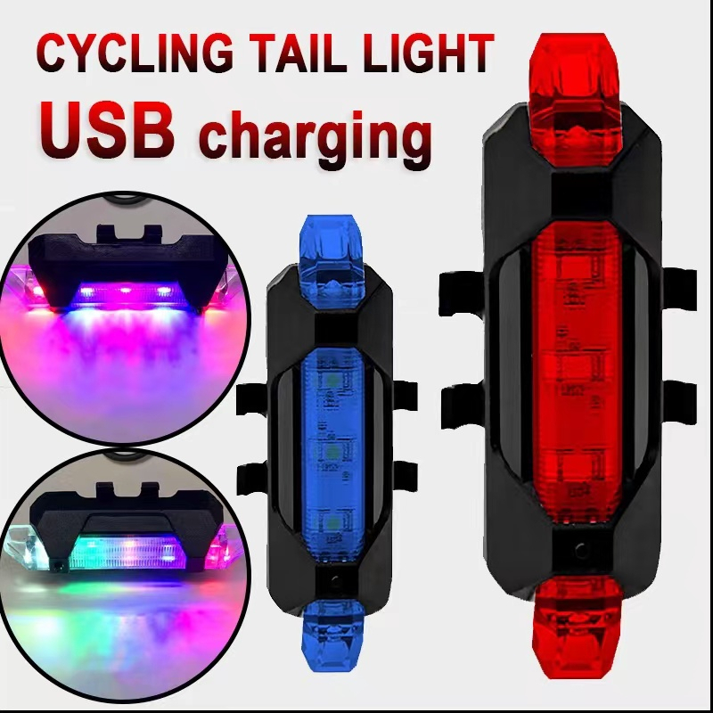Bicycle Safety Warning Light | LED Tail Light (Blue & Red) | Shopee ...