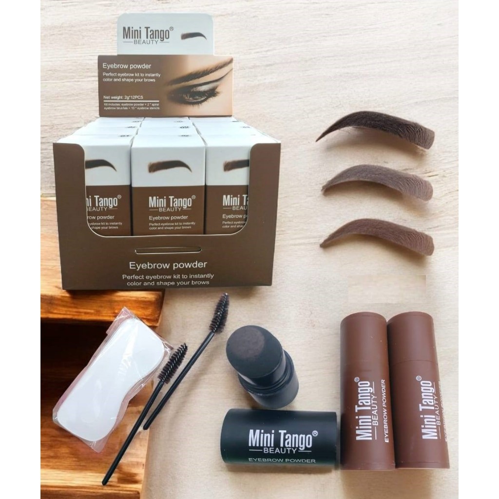 Mini Tango Beauty Stamp Eyebrow Powder. This dual-color powder ensures ...