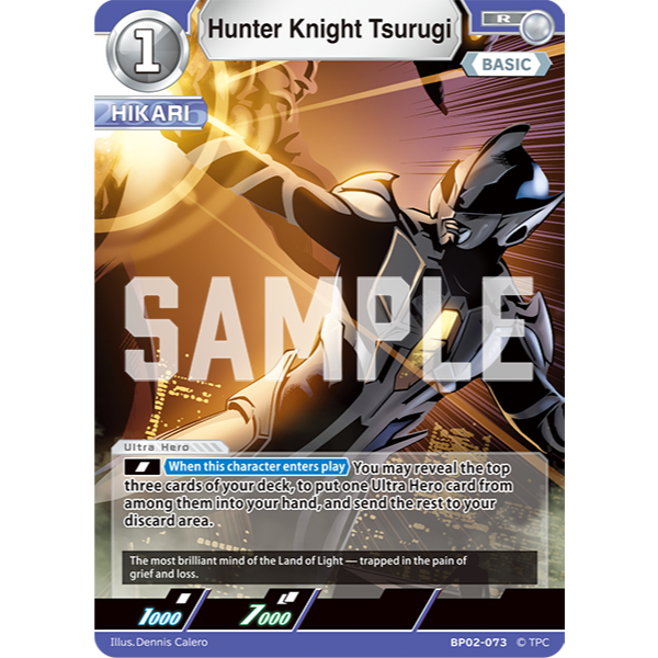 Ultraman Card Game BP02-073 Hunter Knight Tsurugi | R | English Version | Shopee Malaysia