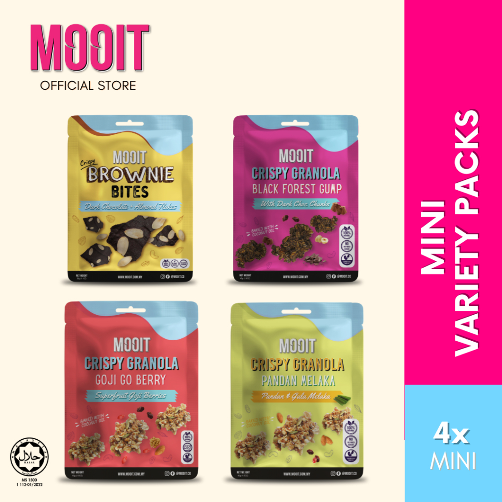 [Bundle of 4] MOOIT Mini Variety Packs [ 4 x Mini ] - HALAL CERTIFIED ...