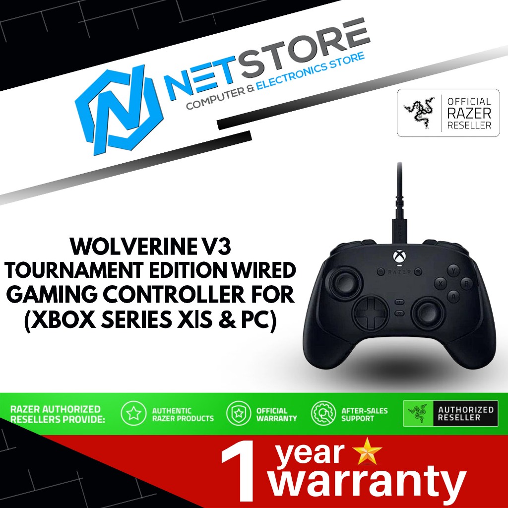 RAZER WOLVERINE V3 TOURNAMENT EDITION WIRED GAMING CONTROLLER FOR (XBOX ...