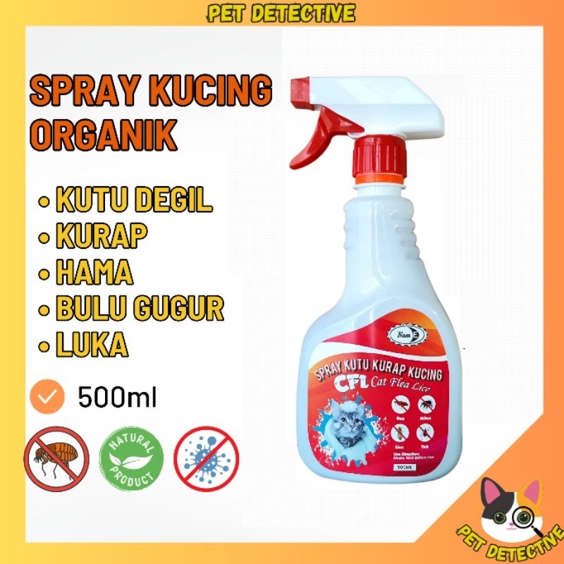 Ubat Kutu Kucing Ubat Kurap Kucing Flea Cat Spray Paling Berkesan ...
