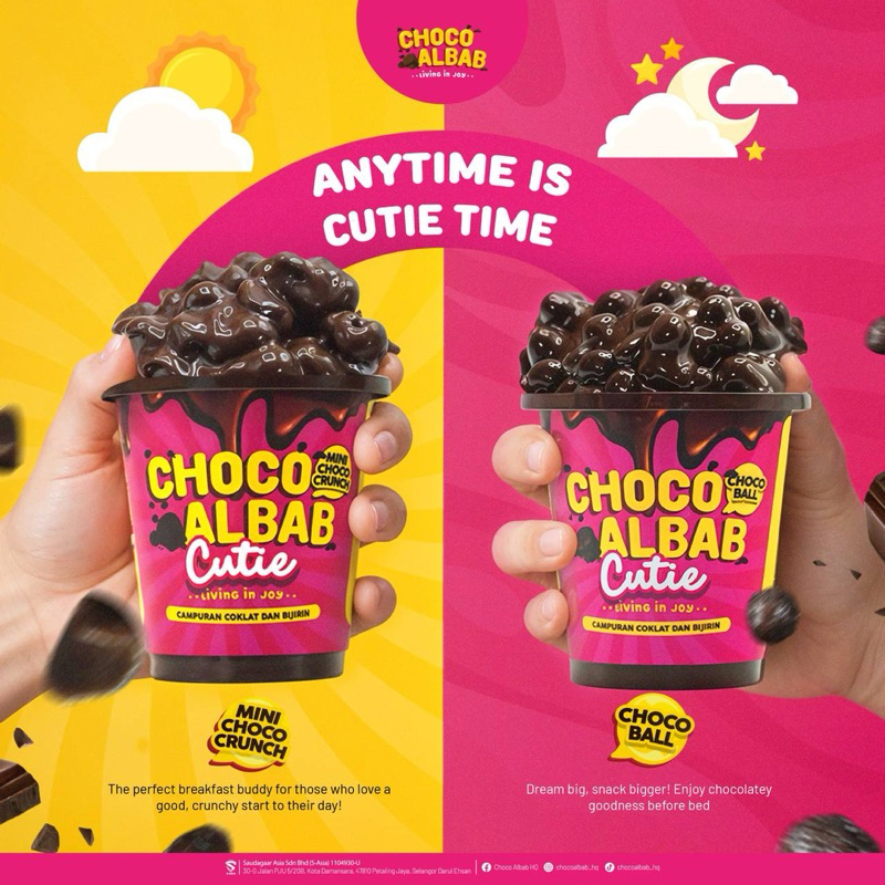 CHOCO ALBAB TUB - Mini Cutie pink tub - chocolate choco jar | Shopee ...