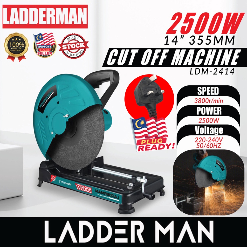 LADDERMAN LDM-2414 2500W 14” 355MM Chop Saw Cut-Off Machine Metal ...