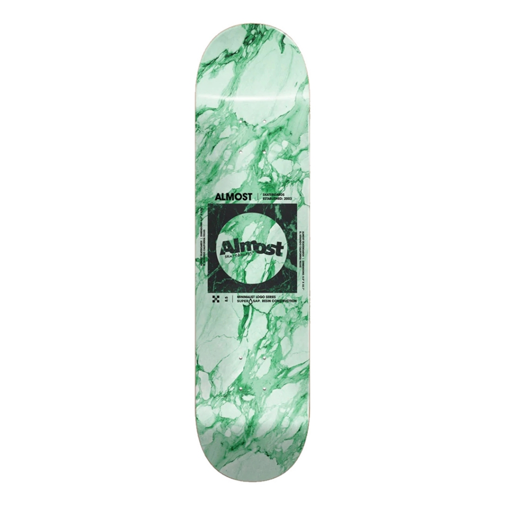 Almost Deck Minimal Marble Super Sap Light Green - 8.25 | Shopee Malaysia
