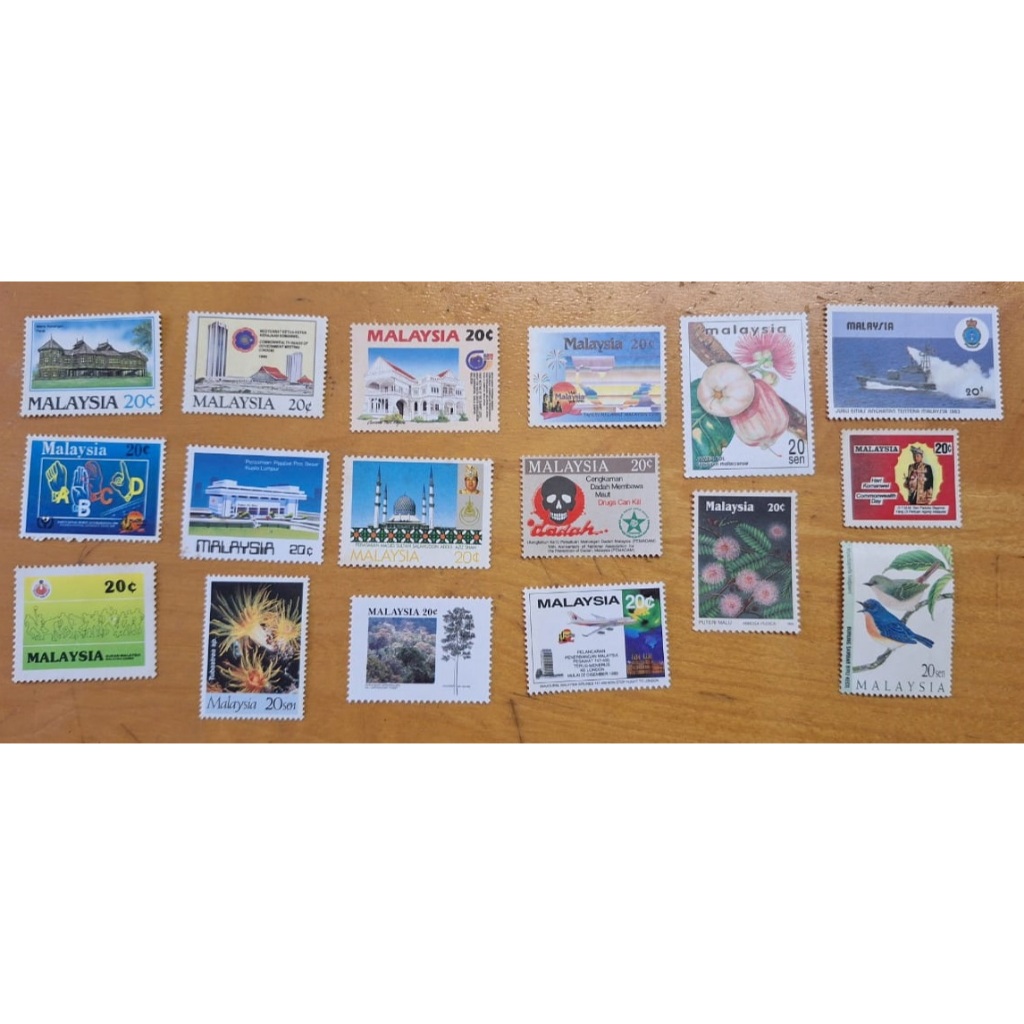 Setem Pos Baru New Mint Stamp 20sen 20 cents Malaysia – might have ...