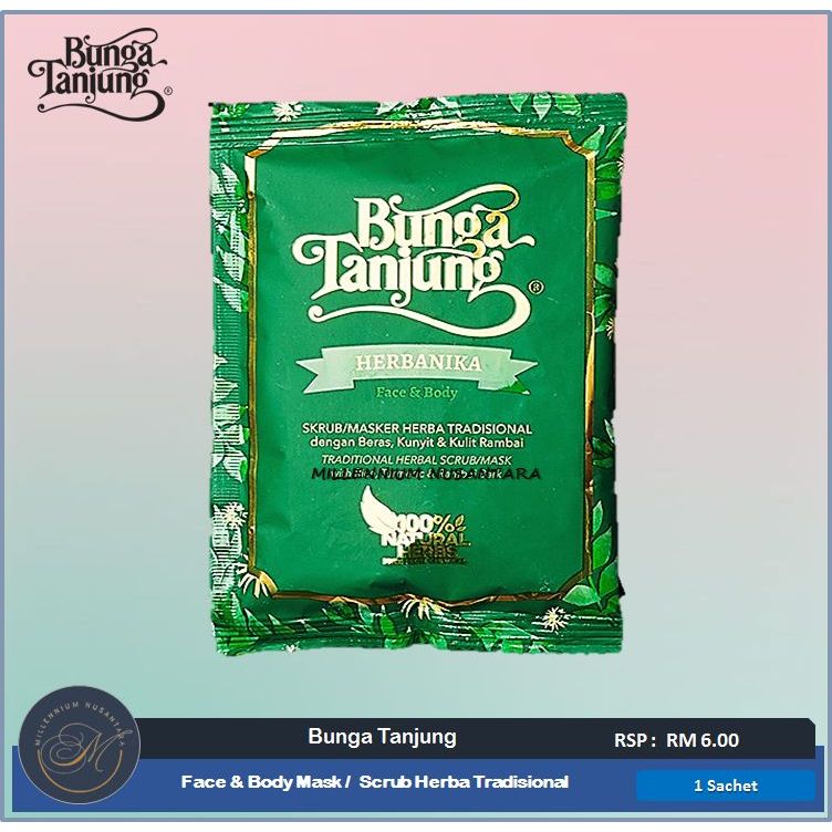 Bunga Tanjung Face & Body Herbanika Scrub / Masker Herba Tradisional ...