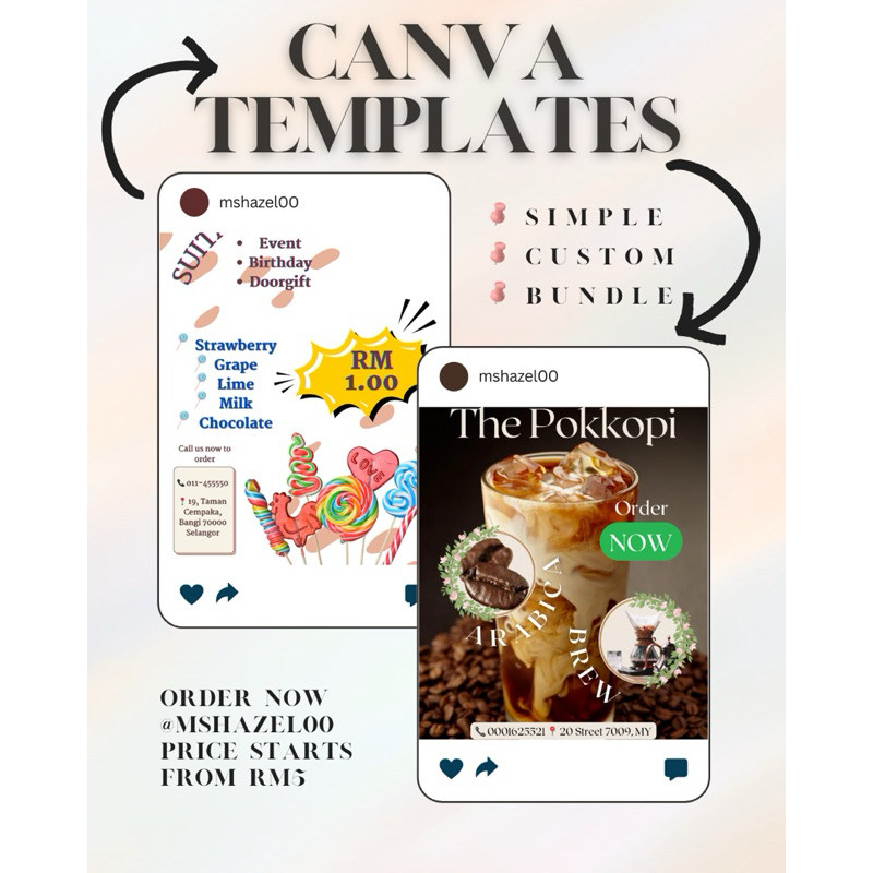 CANVA DESIGN TEMPLATE SERVICE / CUSTOM DESIGN / TEMPLATE CANVA / SERVIS ...