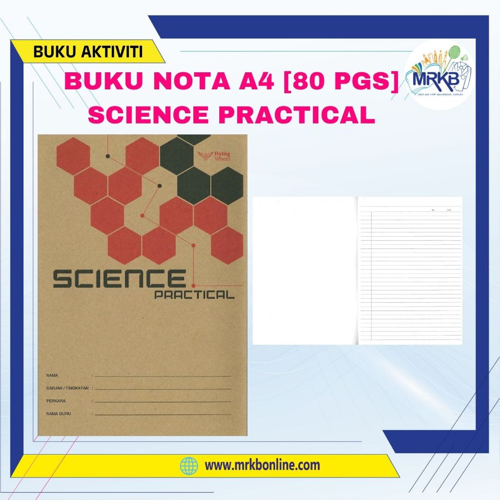 [10 PCS] BUKU NOTA A4 [80 PGS] - SCIENCE PRACTICAL | Shopee Malaysia