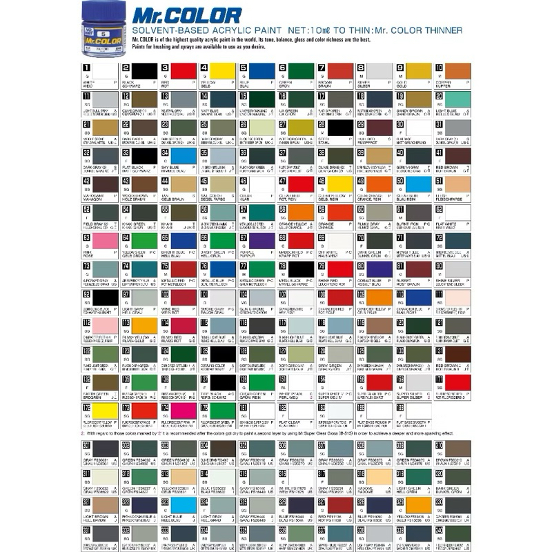 Mr Hobby - Mr Color 10ml (C1 - C51) | Shopee Malaysia