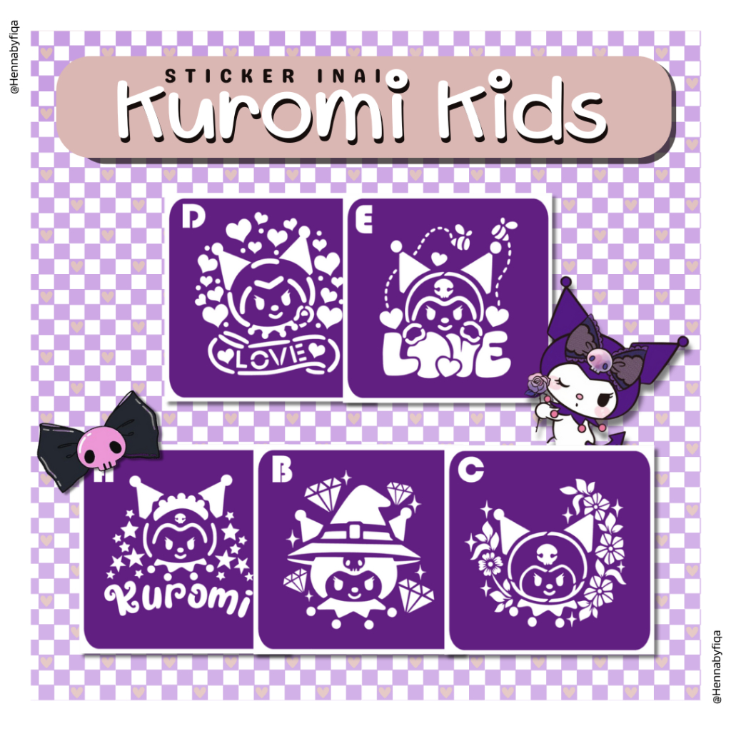 STICKER INAI BUDAK KUROMI DESIGN | Shopee Malaysia