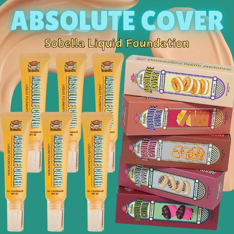 SOBELLA LIQUID FOUNDATION ABSOLUTE COVER FOUNDATION SOBELLA | Shopee ...