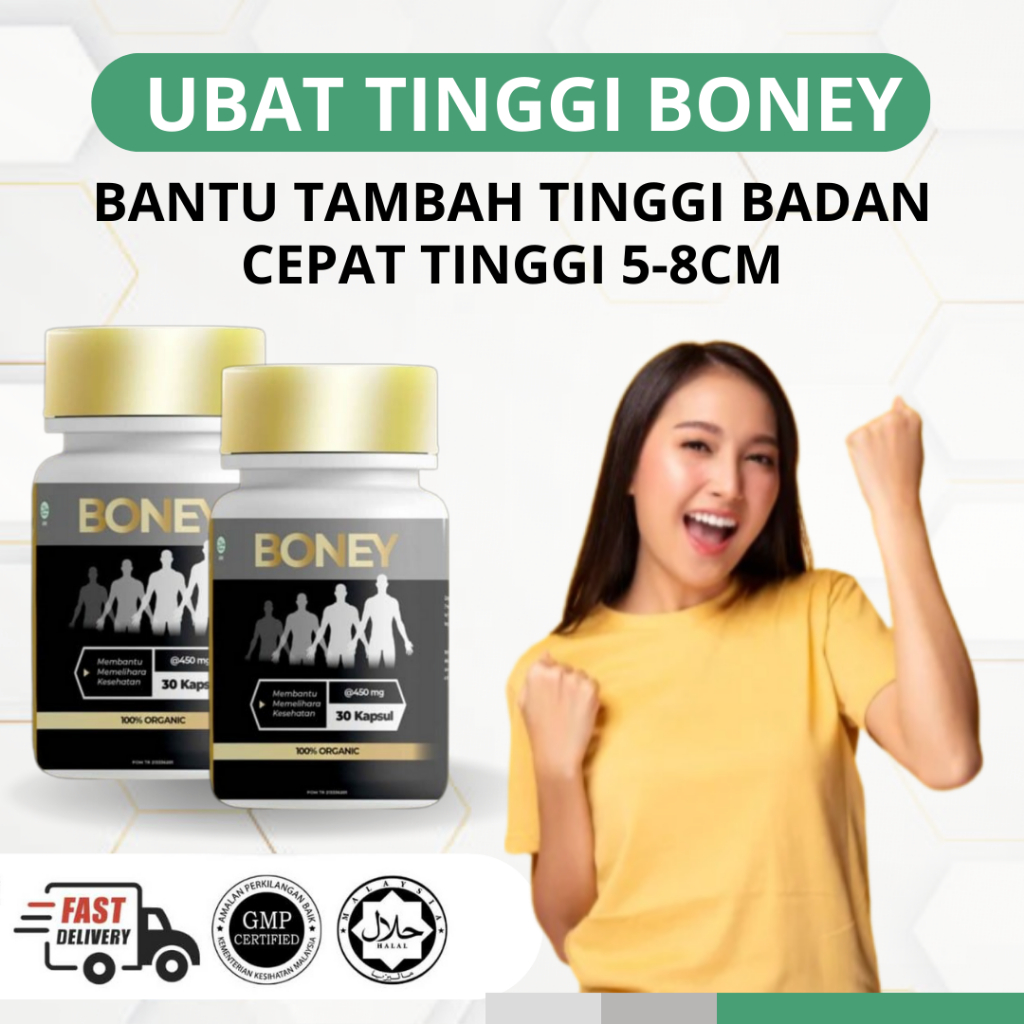 Ubat tinggi Badan Boney Original 100% Capsule Boney - 30 Kapsul boney ...
