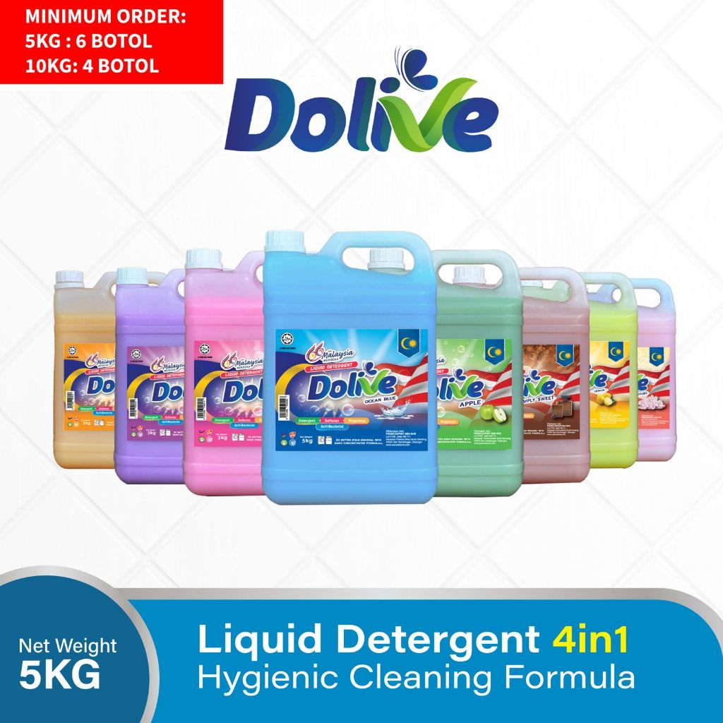 SABUN PENCUCI BAJU DOLIVE 5KG (4 DALAM 1) | Shopee Malaysia