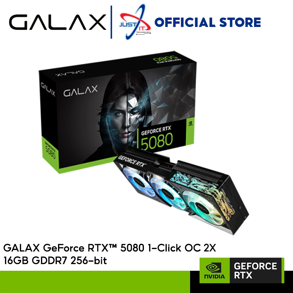 GALAX GeForce RTX 5080 1-Click OC 16GB GDDR7 GRAPHICS CARD BLACK ...