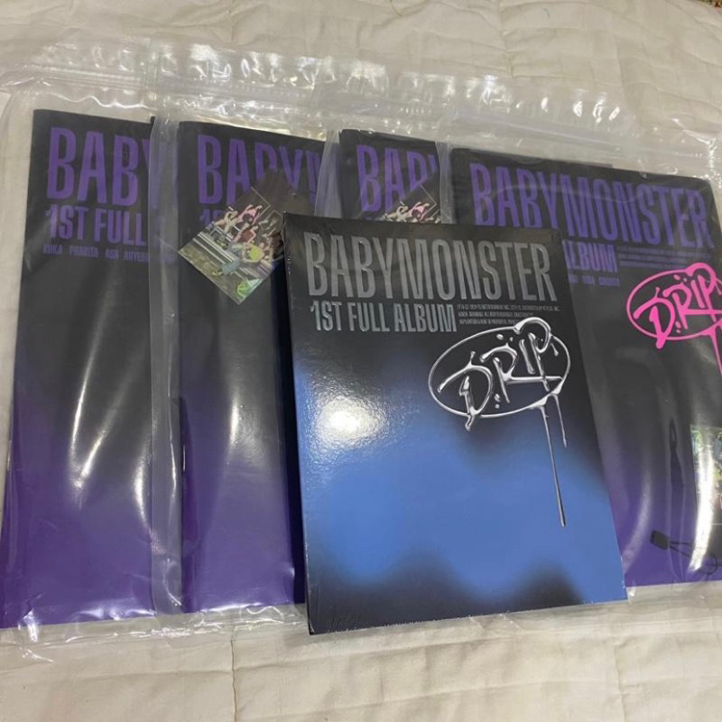 Babymonster official sealed album Drip ( Binder Ver & Ziplock Ver ...
