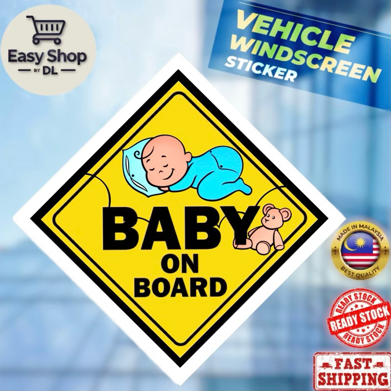 Baby on Board Car Sticker Baby Car Sticker Safety Kids Child in Car ...