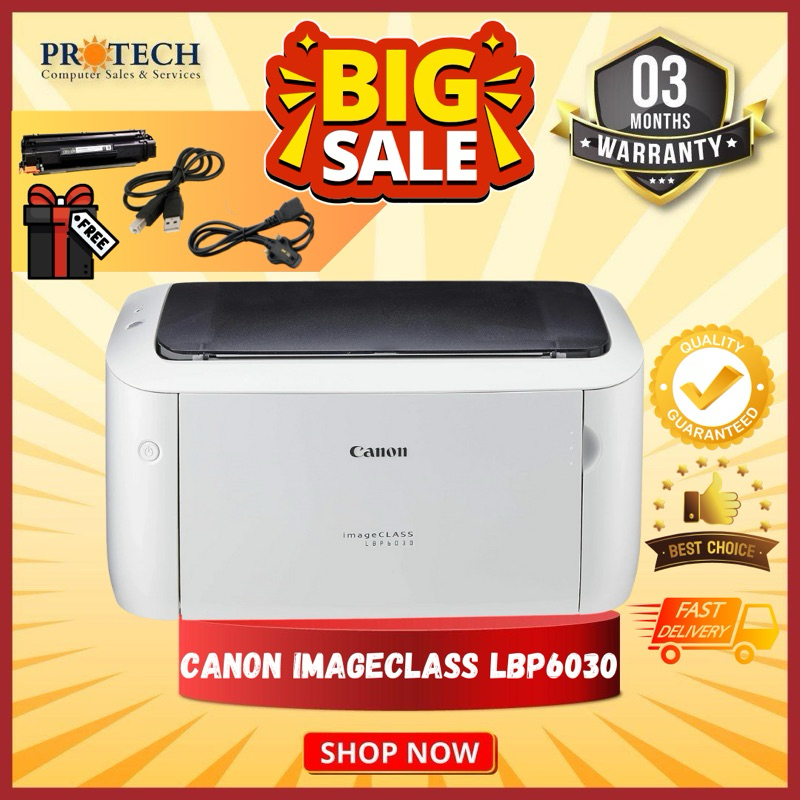 Canon Imageclass LBP6000 / LBP6030 / MF3010 / LBP6030w / LBP3050 printer (Refurbished) | Shopee ...