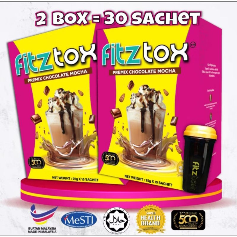 2BOX FITZTOX MOCHA CHOCOLATE ORIGINAL HQ | Shopee Malaysia