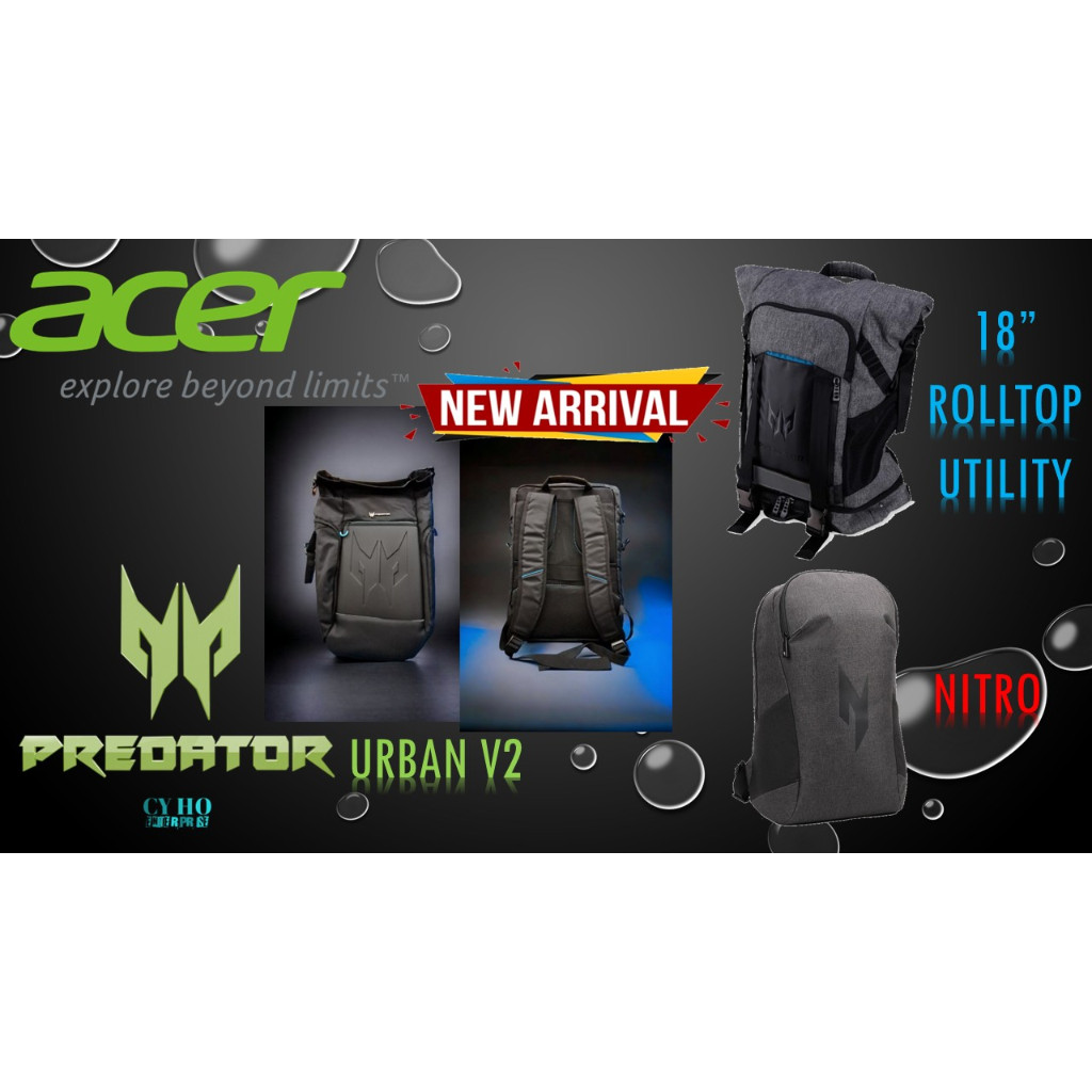 ACER PREDATOR GAMING URBAN BACKPACK LZ.BAGCL.B04 | Shopee Malaysia