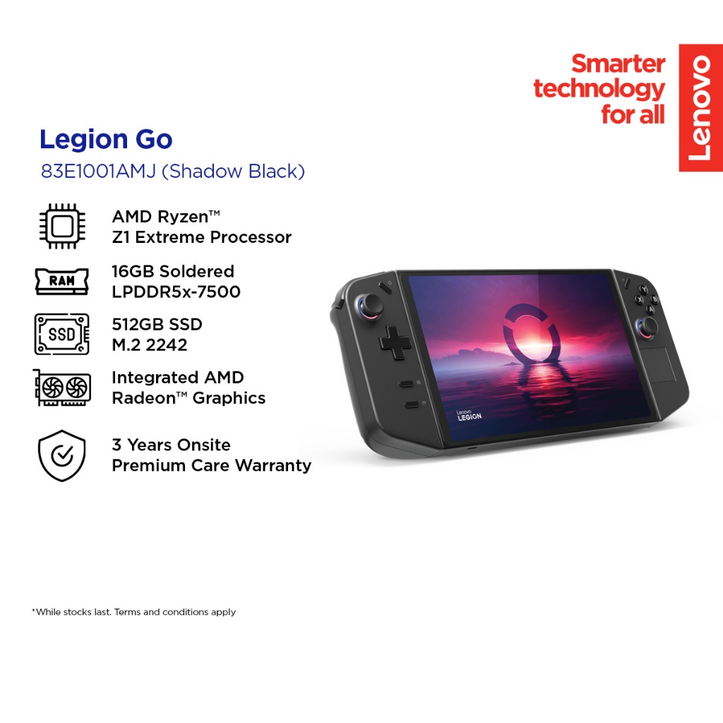 Lenovo Legion Go 8APU1 (83E1001AMJ/83E1001BMJ) | AMD Ryzen Z1/ Z1 ...
