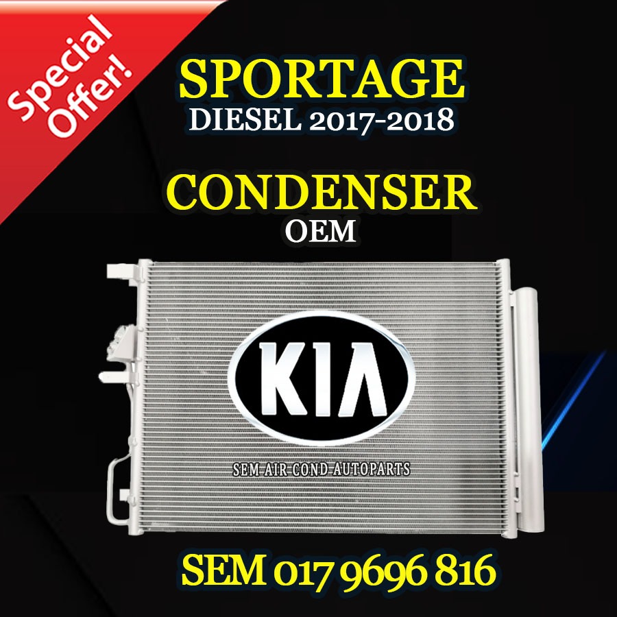 KIA SPORTAGE 2017-2018 YEAR DIESEL OEM NEW CONDENSER/ KONDENSER (CAR ...