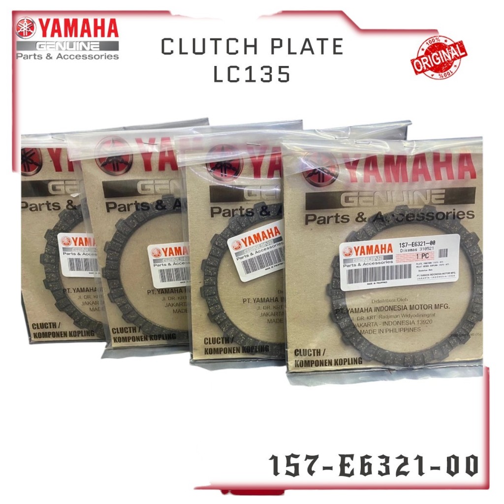 YAMAHA LC135 CLUTCH PLATE 1S7-E6321-00 CLUTCH PLATE FRICTION PLATE CLUTCH DISK V1 V2 V3 V4 V5 V6 ...